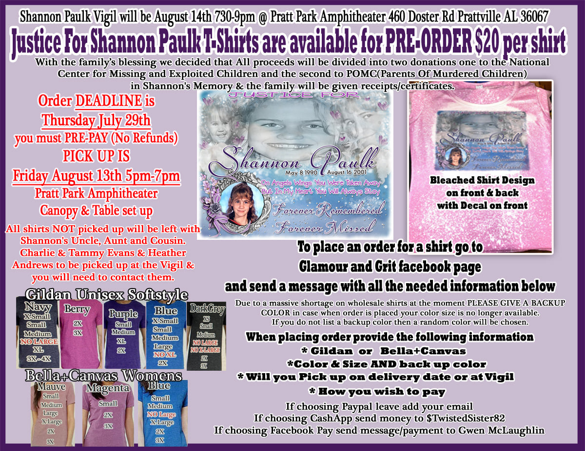 20 Years Later: Shannon Paulk To Be Remembered, Prayed For At Pratt ...